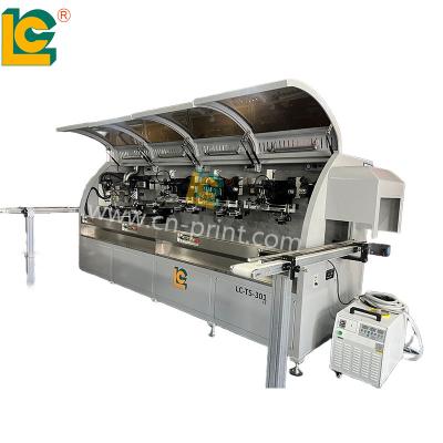 China LC Automatic 3-Color Screen Printer for Bottle Lines for sale
