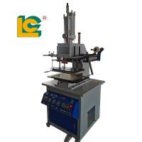 China Pneumatic Plane leather logo embossed hot stamping machine for sale