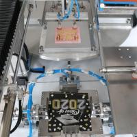 China Paper towel hot foil stamping machine with auto unloading for sale