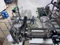 China Full Automatic Disposable Western plate Double Head Servo Hot Stamping Machine for sale