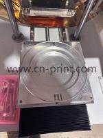 China PLC servo plane hot foil stamping machine with moving working tabel for sale