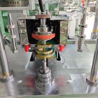 China Irregularly shaped bottle cap container edge profiling hot stamping machine for sale