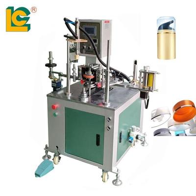 China Irregularly shaped bottle cap container edge profiling hot stamping machine for sale