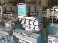China Six Colour Closed ink Cup Pad Printer for sale