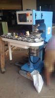 China PLC 1- Color Sealed Ink Cup pad printing machine with conveyor and unloadingl for sale