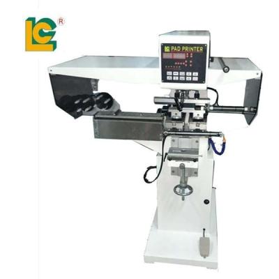 China pad shuttle garment neck label pad printing machine tampografia de 2 colores for sale