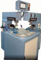 China 2 Colors 8 Stations Conveyor Sealed Cup Pad Printing Machine for sale