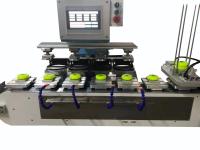 China 4color 20station Large Ink Cup Tank Belt Pad Printer with loading and unloading for sale