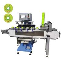 China 4color 20station Large Ink Cup Tank Belt Pad Printer with loading and unloading for sale