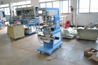 China Three color servo rotary fixture pad printing machine for sale