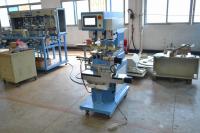 China Three color servo rotary fixture pad printing machine for sale