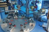 China 2 color 8 working station servo pad printing machine with auto unloading for sale
