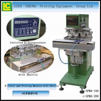 China 4-color Shutte pad printing machines for round applications for sale
