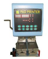 China 2-color neck label pad printing machine pad printer with conveyer for sale