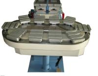 China 2-color neck label pad printing machine pad printer with conveyer for sale