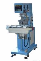 China 2-color neck label pad printing machine pad printer with conveyer for sale