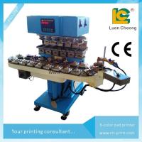 China 6-colors open ink well pad printing machine with flame treatment for bottle caps for sale