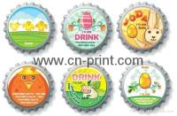 China 6-colors open ink well pad printing machine with flame treatment for bottle caps for sale