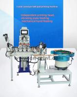 China PLC control Independent Air 3-color auto Sealed Ink Cup Printing machine for sale