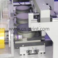 China Ironing four color servo rotary shuttle pad printing machine for sale