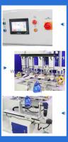 China Ironing four color servo rotary shuttle pad printing machine for sale