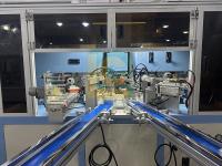 China LC Automatic 6 Color PLC Control Rotary Tampo Pad Printer Machine with Servo Motor for Flat Bottle for sale