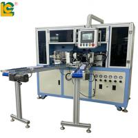 China LC Automatic 6 Color PLC Control Rotary Tampo Pad Printer Machine with Servo Motor for Flat Bottle for sale