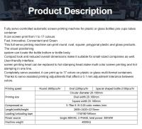 China 8 Colors Full Automatic CNC Glass Bottle Screen Printing Machine for sale