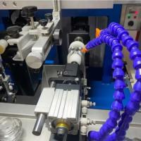 China 2 color Square Round Oval Shapes bottle automatic CNC screen printing machine for sale
