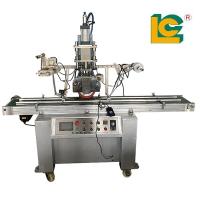 China Automatic hot stamping machine for cap with conveyor for sale