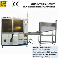 China High Speed Automatic Round Screen Printing Machine for Plastic Test Tube Caps with CCD Vision, Flame Treatment and UV Curing System for sale