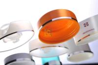 China LC Automatic 4-Station Horizontal Turntable Hot Stamper TH-150/4 for Plastic Cosmetic Caps Foil Embossing for sale