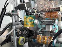 China Automatic Cap Heat Transfer Machine with CCD Image Positioning for Round Bottles Cups Jars and Tubes for sale