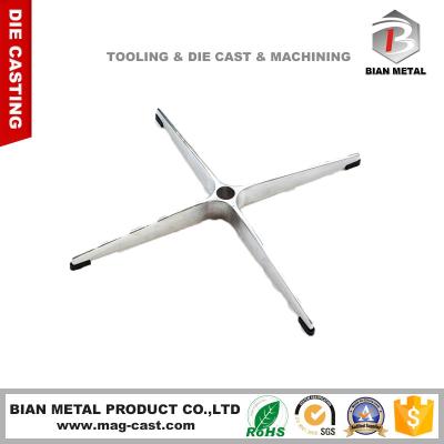 China Custom Furniture Hardware Parts Movable  Aluminum Chair Base for sale