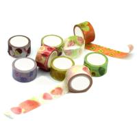China custome make washi paper tape fresh fruits patterns with logo masking tape for sale