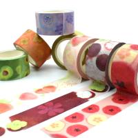 China custome make washi paper tape fresh fruits patterns with logo masking tape for sale