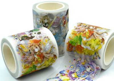 China DEC Anime Character Clear PET Foil Washi Tape for sale