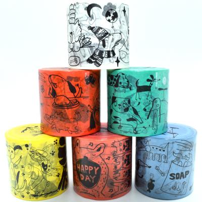 China Custom logo washi paper tape pantone colorful adhesive paper tape masking tape for sale