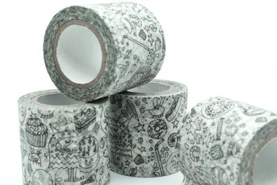 China Custom Made Craft Printing Washi Paper Colorful Writable Washi Paper Masking Tape for sale