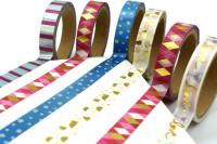 China Manufacturers Washi Tape Stickers Logo Holiday Gifts Holographic Adhesive Festival Masking Tape for sale