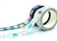 China Stationary Metallic Acid Free Adhesive Waterproof Glitter Film 15mm Masking Tape for sale