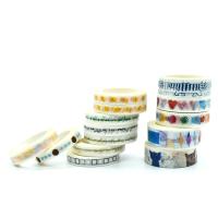 China English Letter 10mm Washi Tape Sets For Decoration for sale