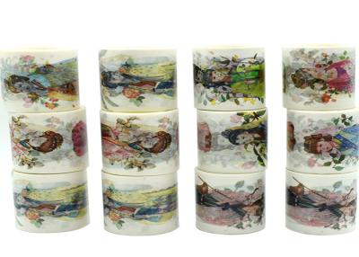 China Vintage wide Washi Paper Stickers for scrapbook for sale