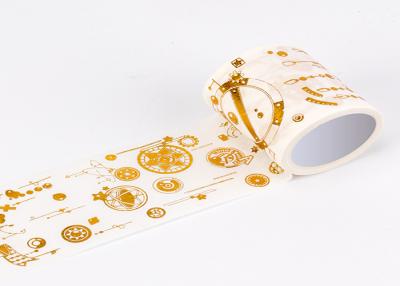 China Transparent Adhesive Packing PET Foil Washi Tape for sale