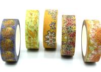 China Japanese Style Gummed Glitter Washi Tape For Home Deco for sale