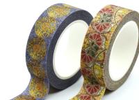 China Japanese Style Gummed Glitter Washi Tape For Home Deco for sale