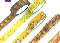 China Japanese Style Gummed Glitter Washi Tape For Home Deco for sale