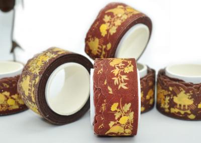 China Colorful 10m Stamp Glitter Die Cut Washi Tape for sale