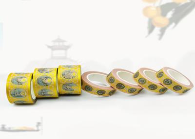 China Adhesive Packing 42g Gold Foil Vintage Washi Tape for sale