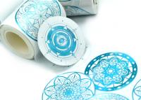 China Single Sided Colorful 15mm Geometric Foil Washi Tape for sale